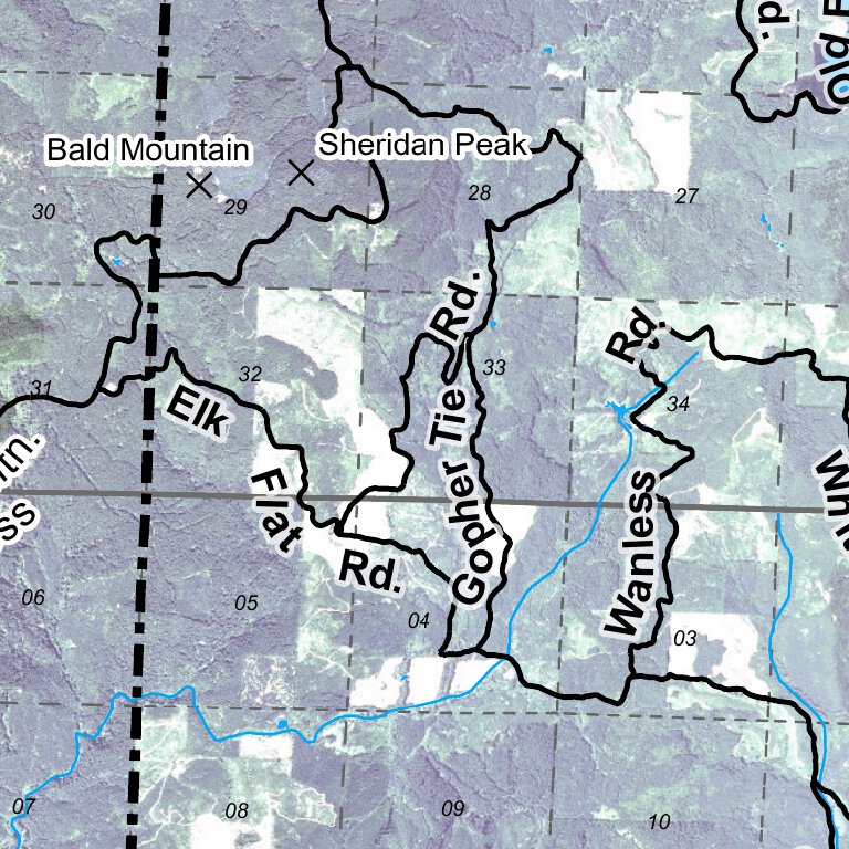 [GSAEDT] Willamette Valley - Trask South Map by Oregon Department of ...