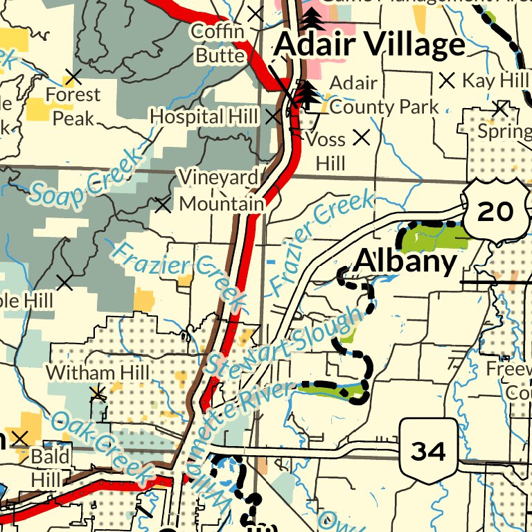 [GSAEDT] Willamette Valley South Map by Oregon Department of Fish and ...