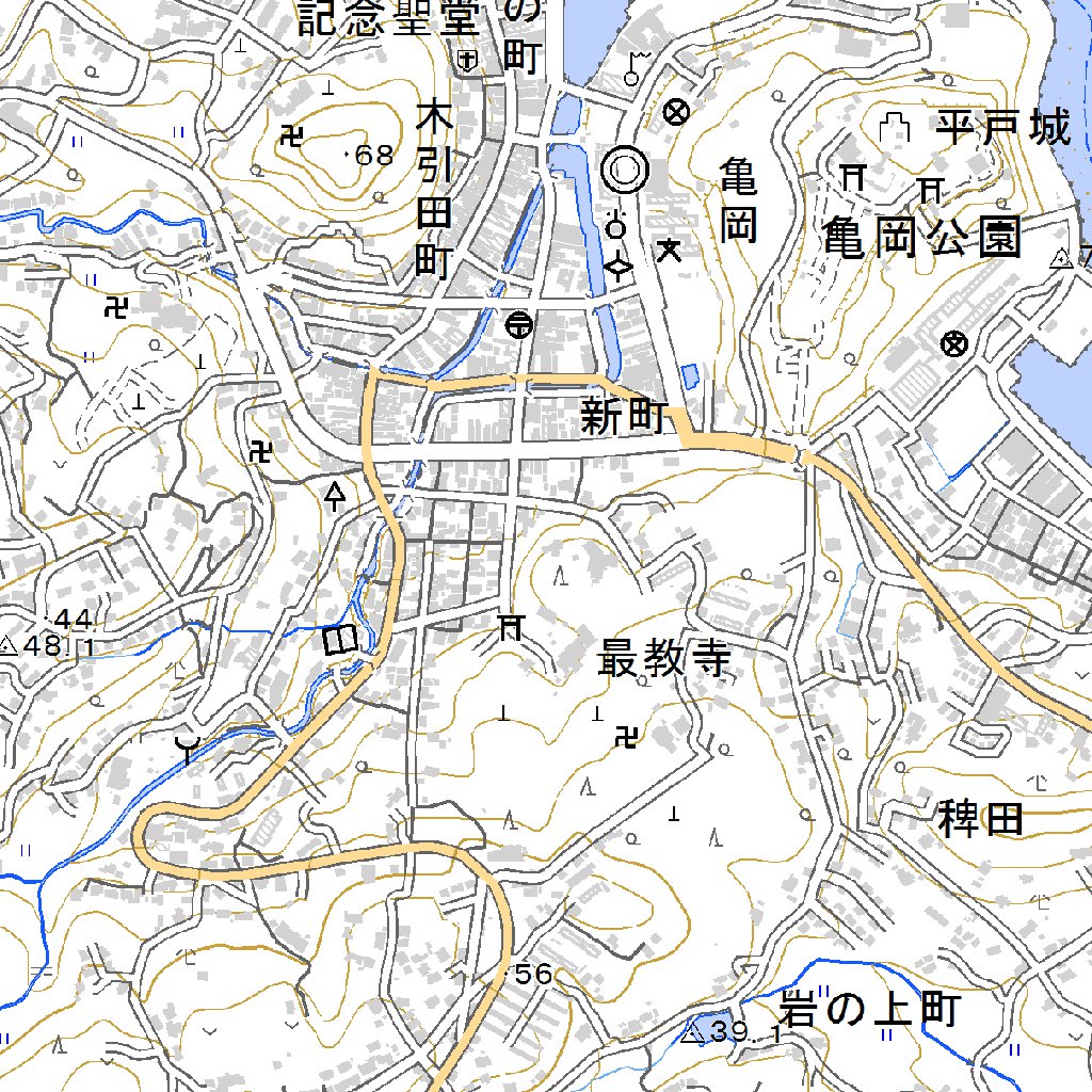 502904 平戸（ひらど Hirado）, 地形図 Map by Pacific Spatial Solutions, Inc ...
