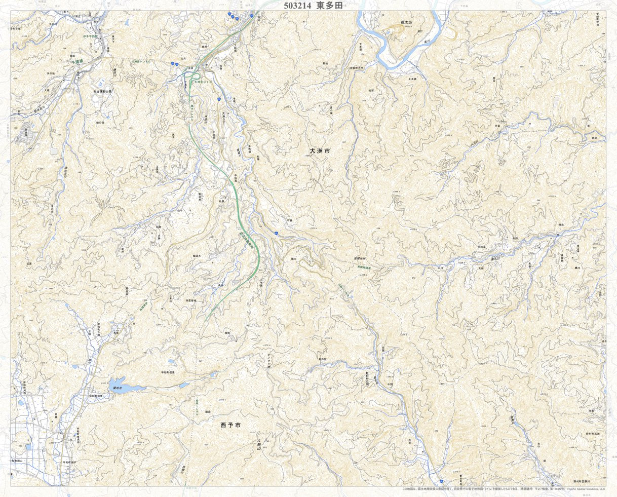 503214 東多田 （ひがしただ Higashitada）, 地形図 Map by Pacific Spatial Solutions ...