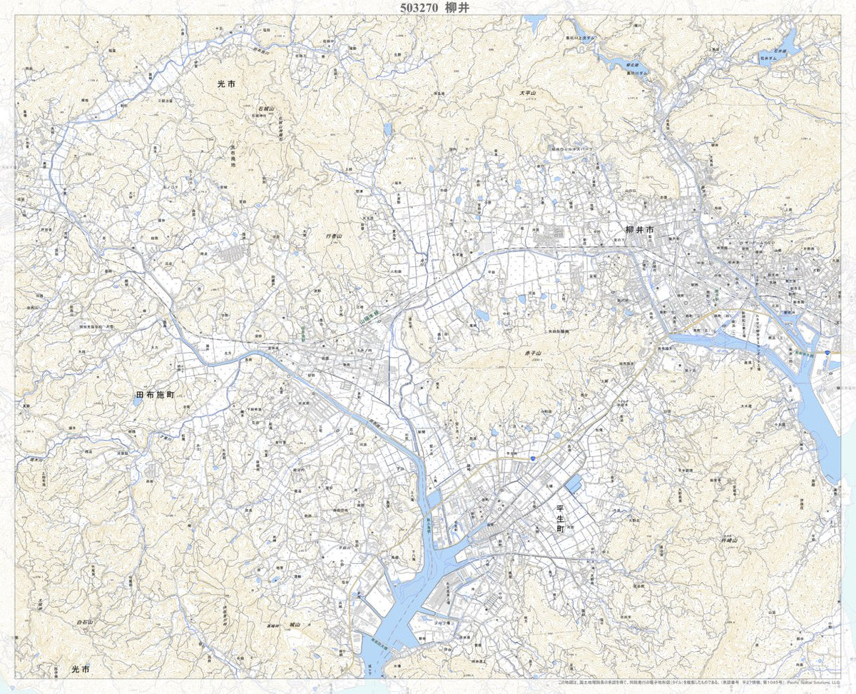 503270 柳井 （やない Yanai）, 地形図 Map by Pacific Spatial Solutions, Inc ...