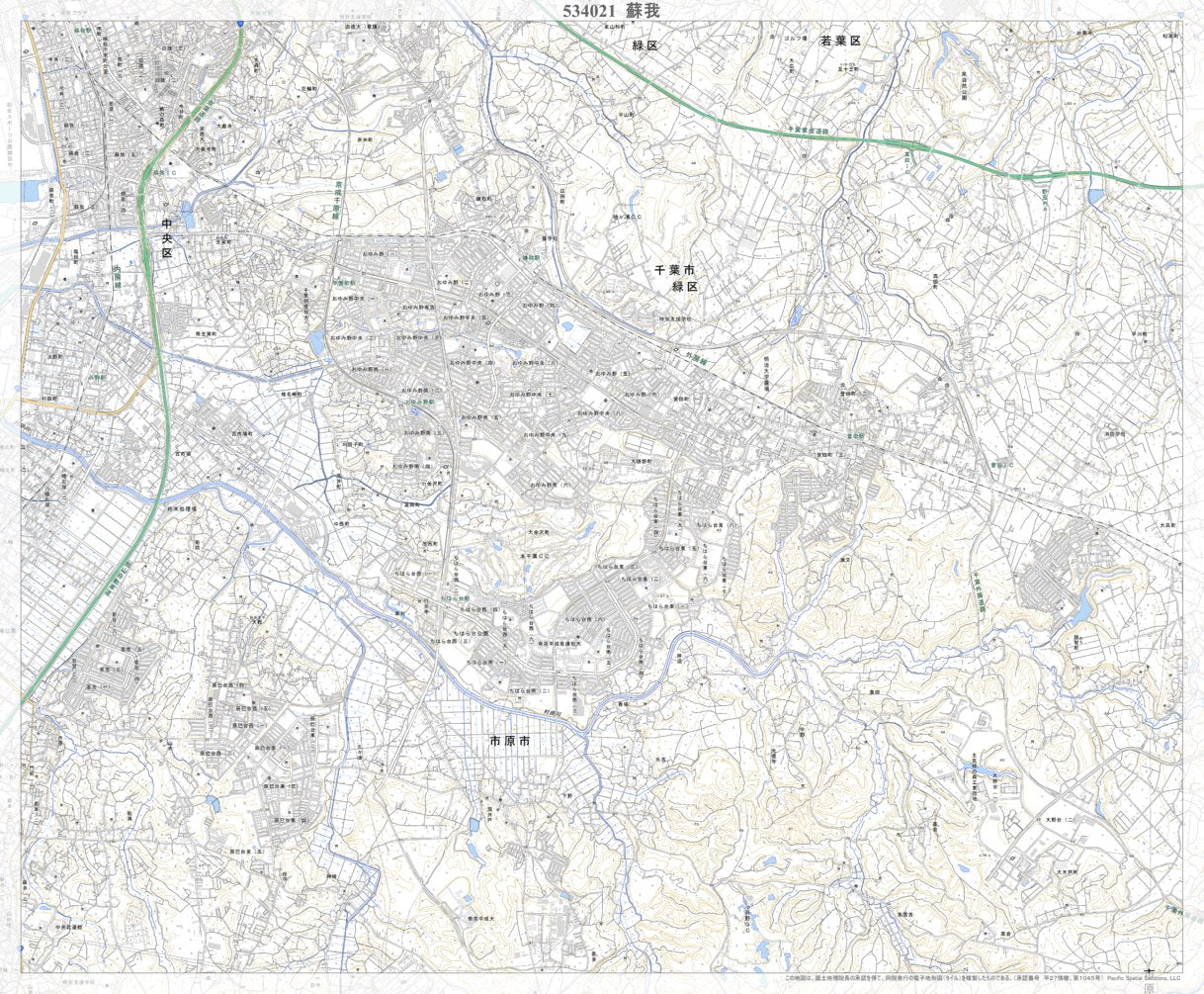 534021 蘇我（そが Soga）, 地形図 Map by Pacific Spatial Solutions, Inc. | Avenza ...