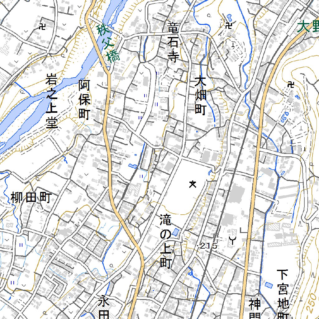 543900 皆野 （みなの Minano）, 地形図 Map by Pacific Spatial Solutions, Inc ...