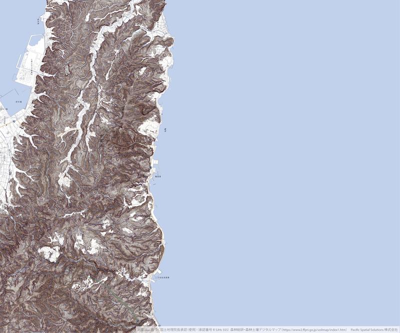 553740 庵 （いおり Iori）, CS立体図+地形図 Map by Pacific Spatial Solutions, Inc ...