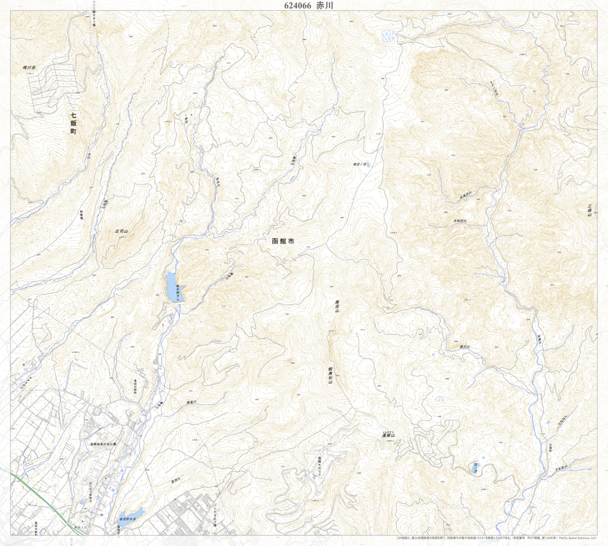 624066 赤川 （あかがわ Akagawa）, 地形図 Map by Pacific Spatial Solutions, Inc ...