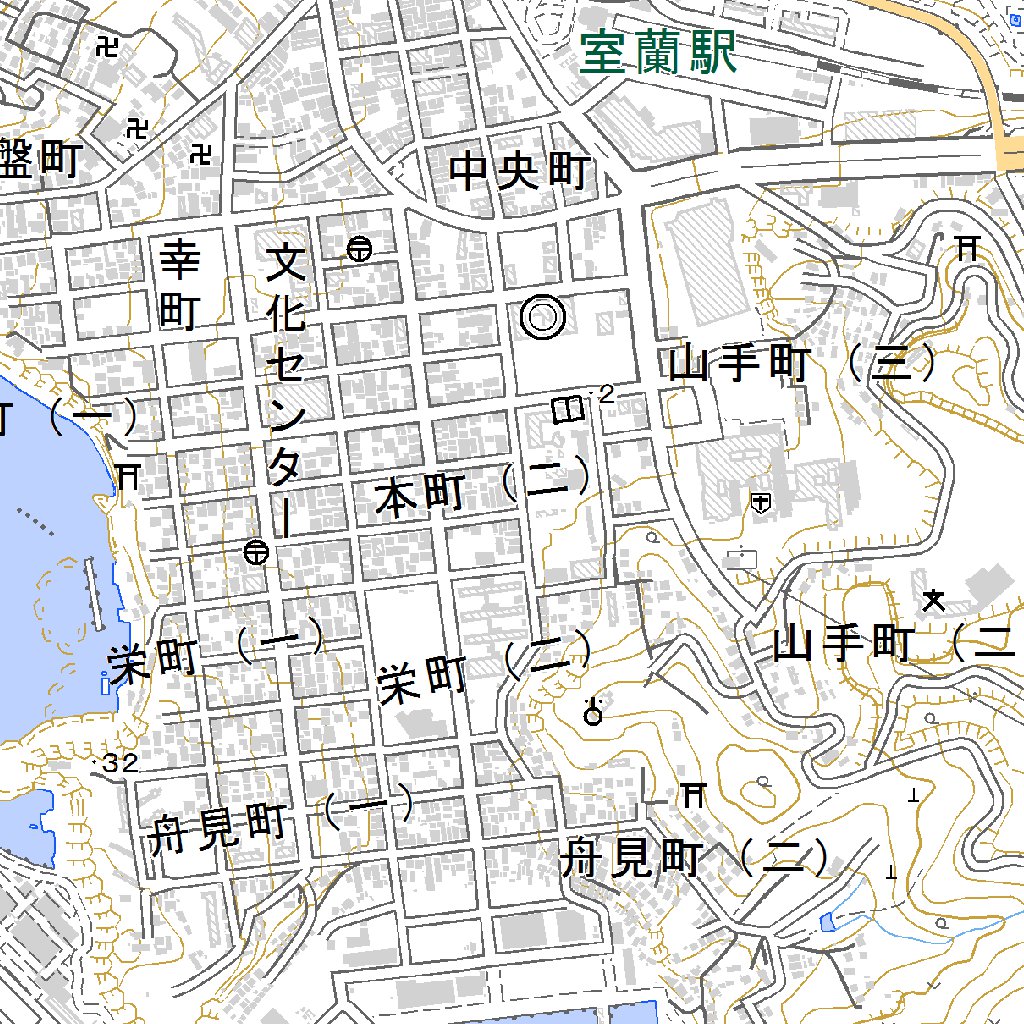 634037 室蘭 （むろらん Muroran）, 地形図 Map by Pacific Spatial Solutions, Inc ...