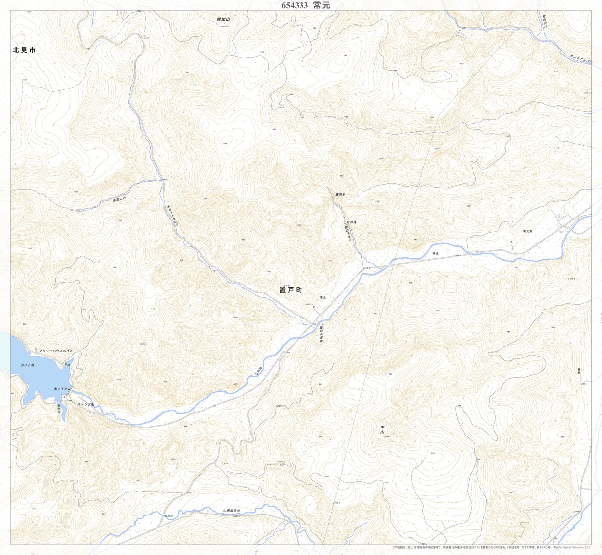 654333 常元 （つねもと Tsunemoto）, 地形図 Map by Pacific Spatial Solutions, Inc ...
