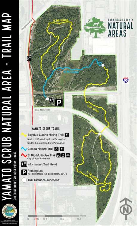 Yamato Scrub Natural Area - Trail Guide Map by Palm Beach County ...
