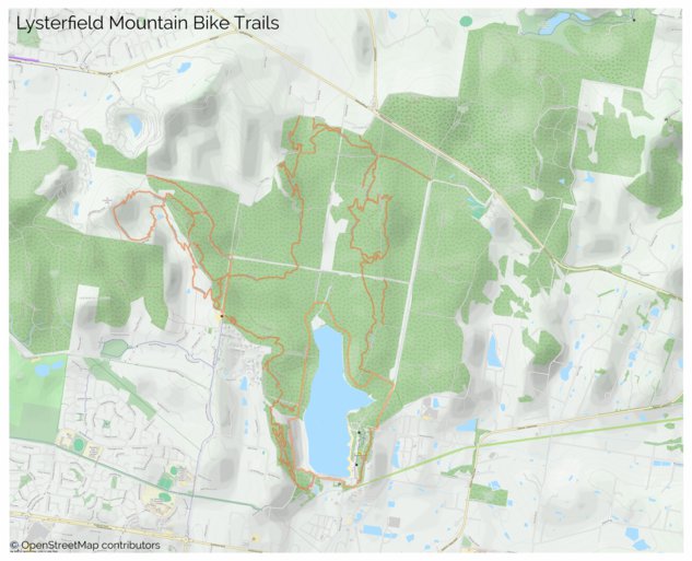 Lysterfield MTB Trails Map by Pane Inc | Avenza Maps
