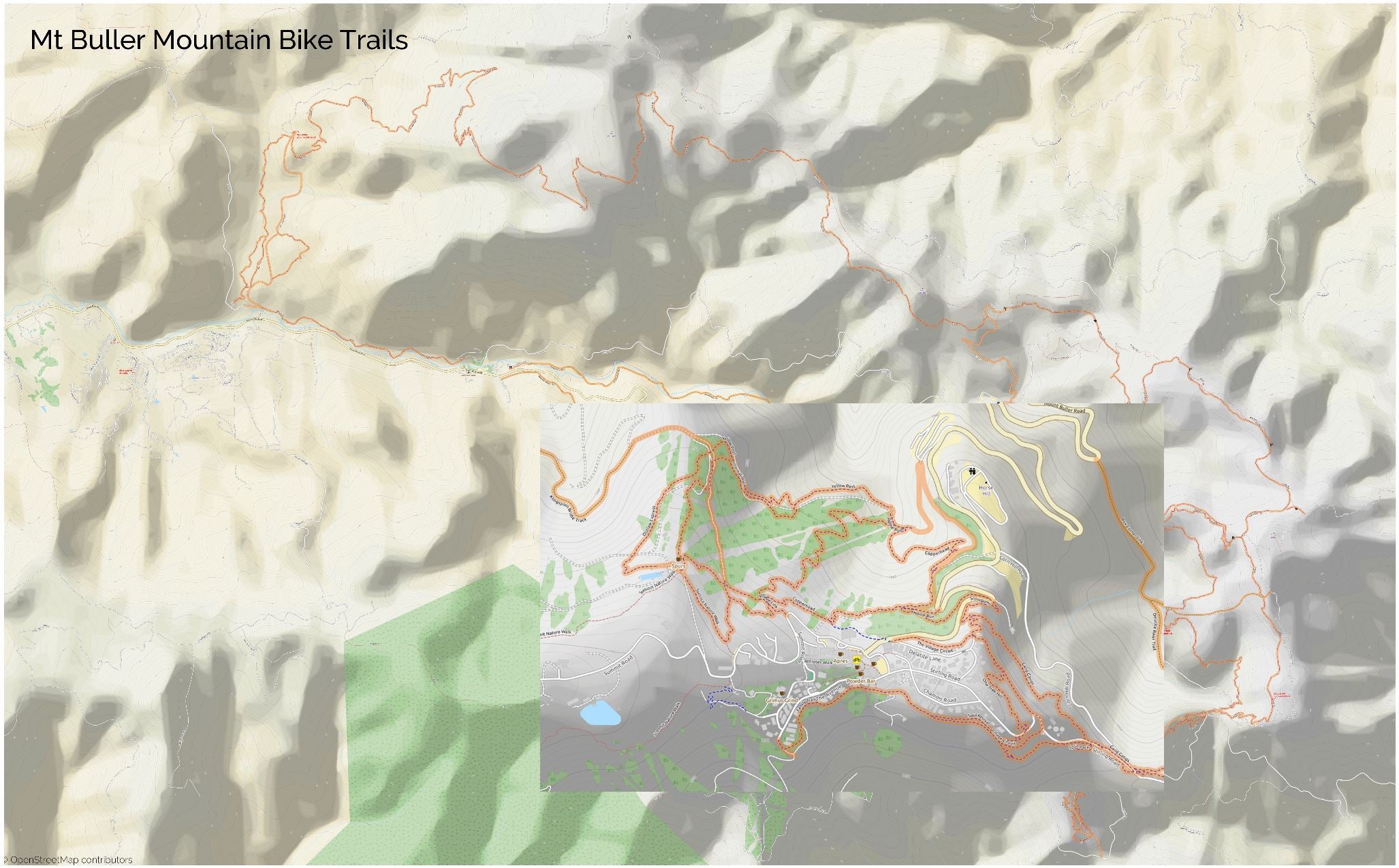 MtBuller MTB Trails Map by Pane Inc | Avenza Maps