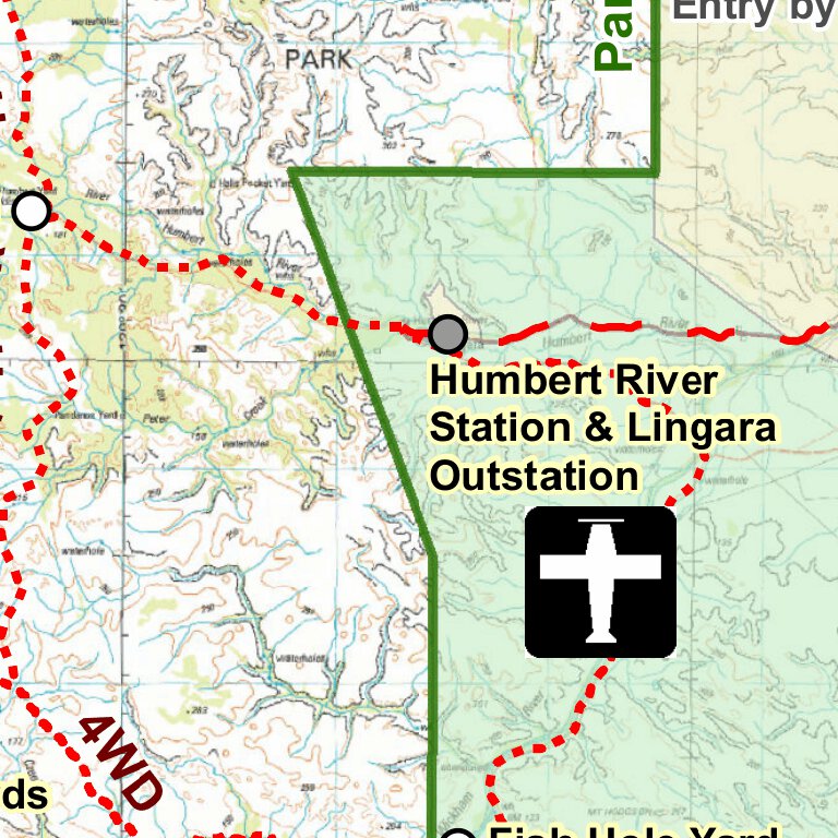 Judbarra / Gregory National Park Map by Parks and Wildlife Commission ...