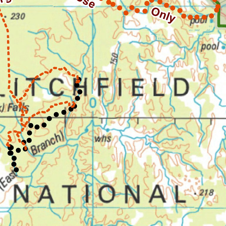 Litchfield National Park - Tabletop Track Map by Parks and Wildlife ...