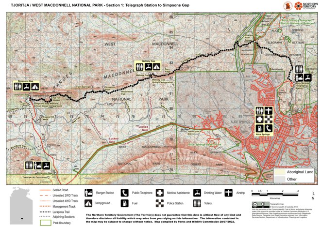 Tjoritja / West MacDonnell National Park – Larapinta Trail – Section 1 ...