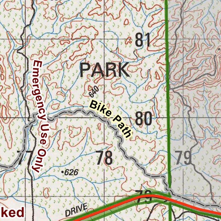 Tjoritja / West MacDonnell National Park – Larapinta Trail – Section 1 Map by Parks and Wildlife ...