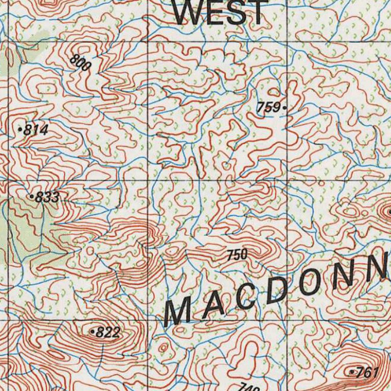 Tjoritja / West MacDonnell National Park – Larapinta Trail – Section 1 Map by Parks and Wildlife ...