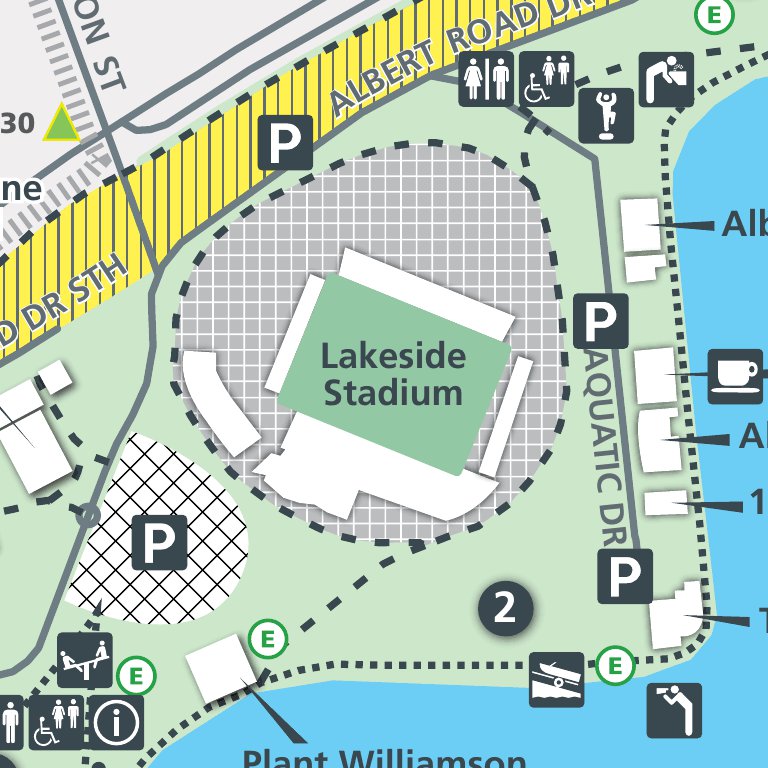 Albert Park Visitor Guide Map by Parks Victoria | Avenza Maps