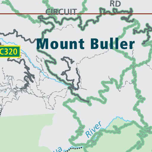 Alpine National Park Mansfield-Whitfield Visitor Guide Map by Parks ...