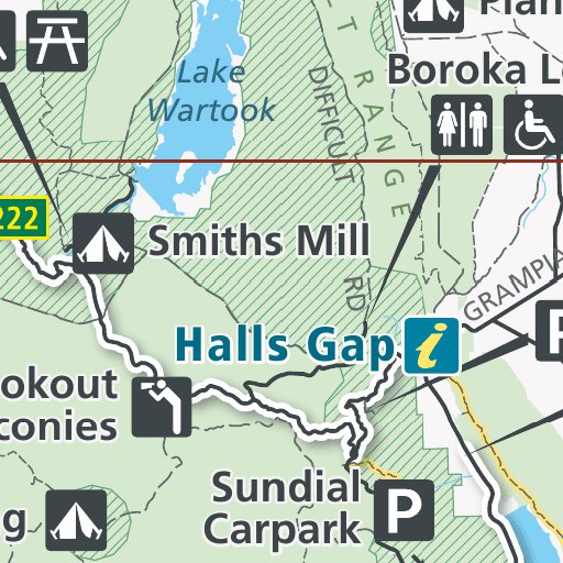 Grampians National Park Visitor Guide Map by Parks Victoria | Avenza Maps