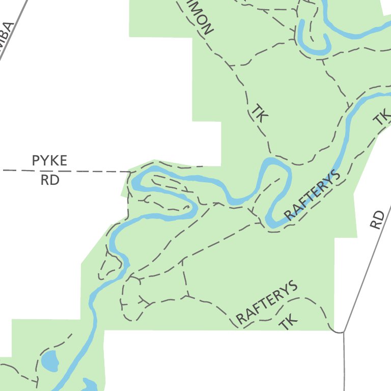 Shepparton Regional Park Visitor Guide Map by Parks Victoria | Avenza Maps