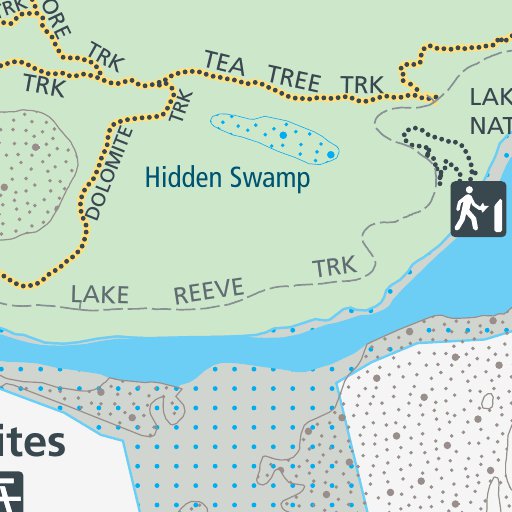 The Lakes National Park Visitor Guide Map by Parks Victoria | Avenza Maps