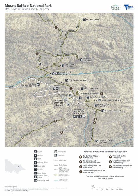 Mount Buffalo National Park Visitor Guide - Map 3 Mount Buffalo Chalet ...