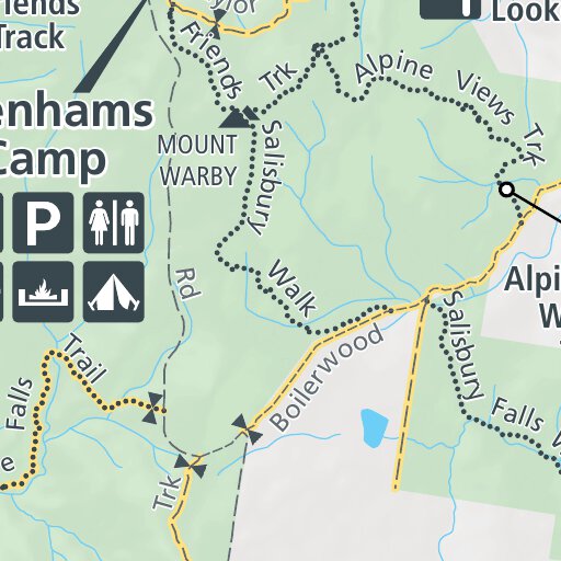 Warby-Ovens National Park (Southern Warby Ranges) Visitor Guide Map by ...