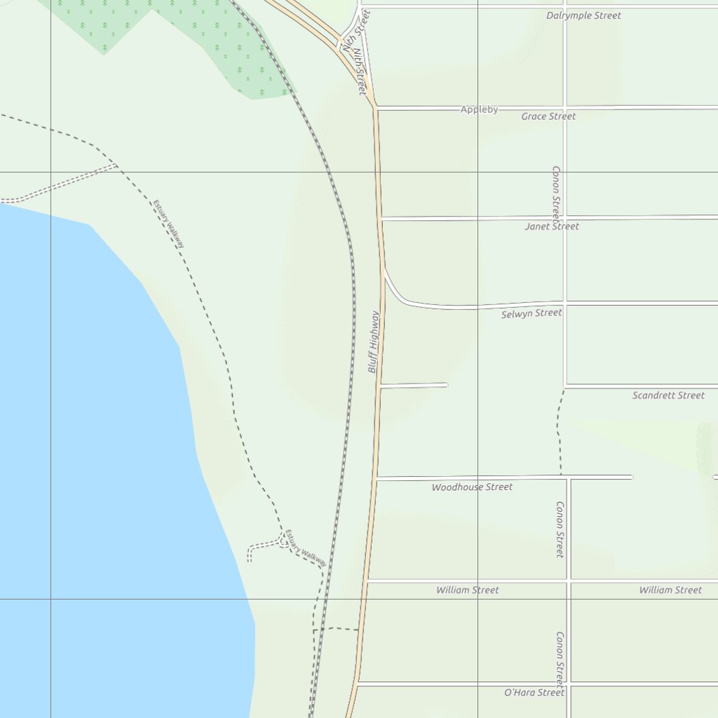 Invercargill NZ Tourist Street Map by Paul Johnson - Offline Maps ...