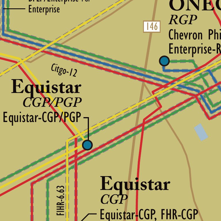 P3 Mt. Belvieu Propylene Systems Map by PetroChem Wire | Avenza Maps