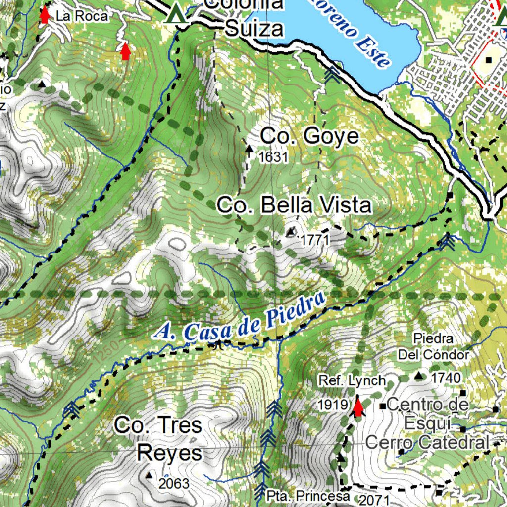 Bariloche y alrededores 1/125.000 Map by Pixmap Cartografia Digital ...