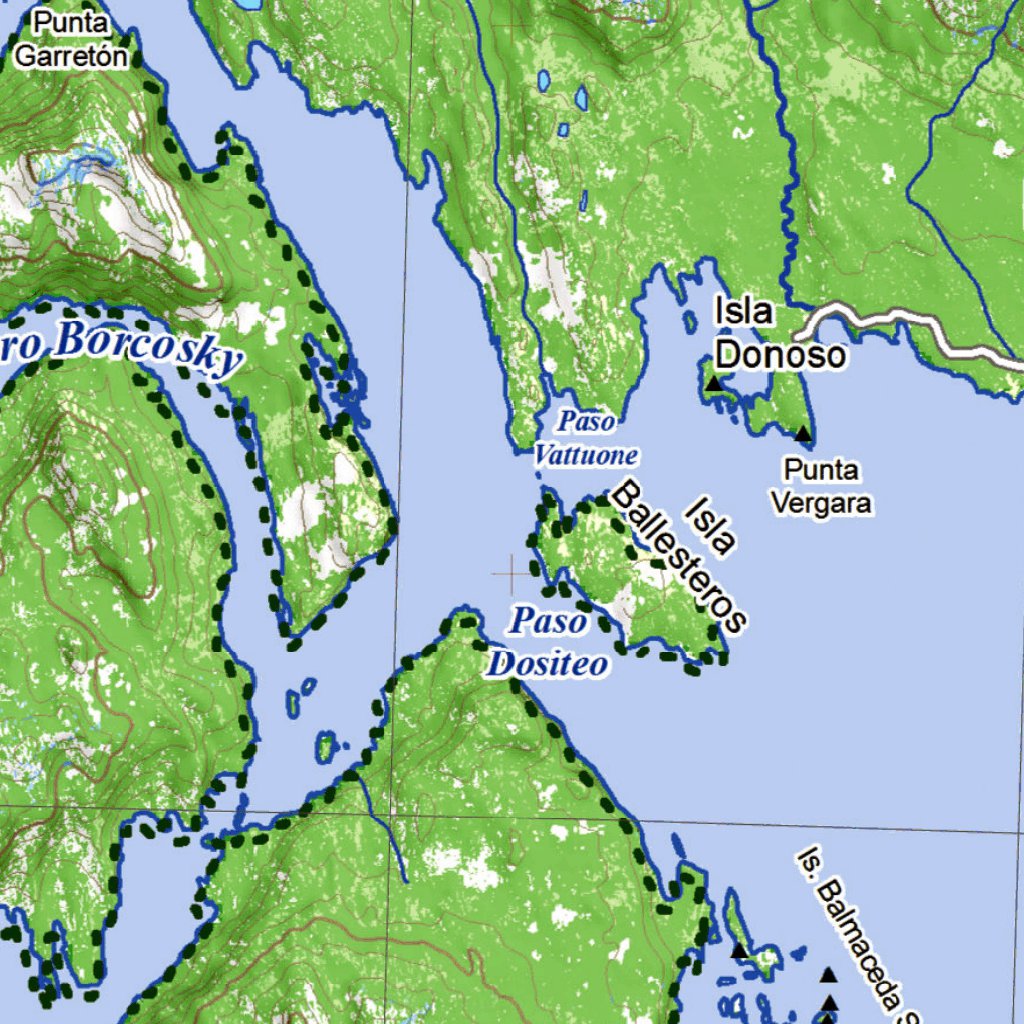 Canales y Puerto Natales 1/250.000 Map by Pixmap Cartografia Digital ...