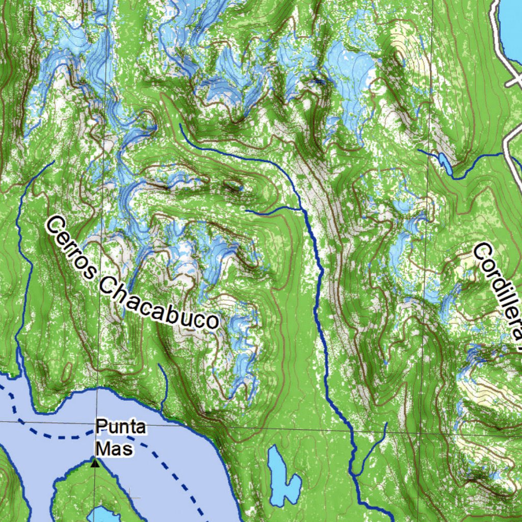 Canales y Puerto Natales 1/250.000 Map by Pixmap Cartografia Digital ...