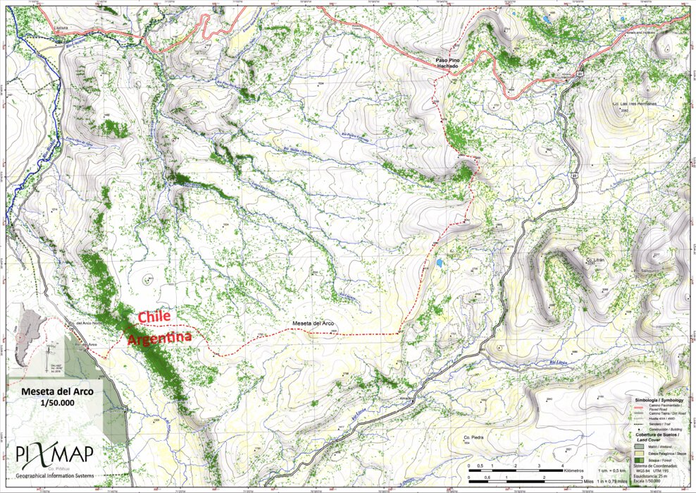 Meseta del Arco 1/50.000 Map by Pixmap Cartografia Digital | Avenza Maps