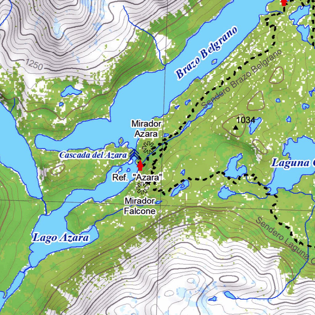 Parque Nacional Perito Moreno 1/100.000 Map by Pixmap Cartografia ...
