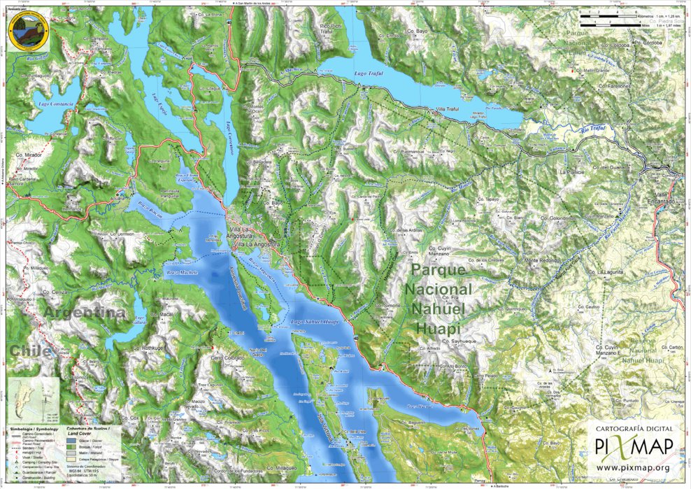 Villa la Angostura y alrededores 1/125.000 Map by Pixmap Cartografia ...