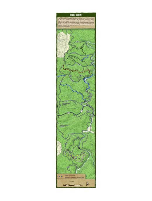 Cheat Summit Map by Pocahontas County Tourism Commission | Avenza Maps