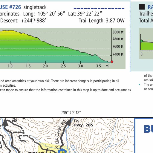 Buffalo Creek Recreation Area - Trail and Recreation Map by Pocket Pals ...