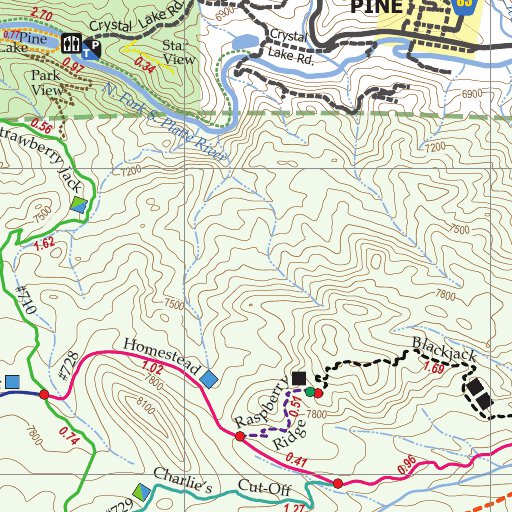 Buffalo Creek Recreation Area - Trail and Recreation Map by Pocket Pals ...