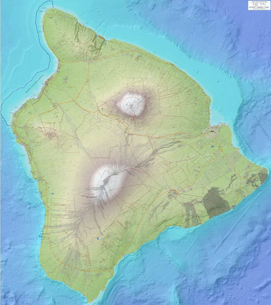 Hawai'i Big Island Lava Map by Points North Maps | Avenza Maps