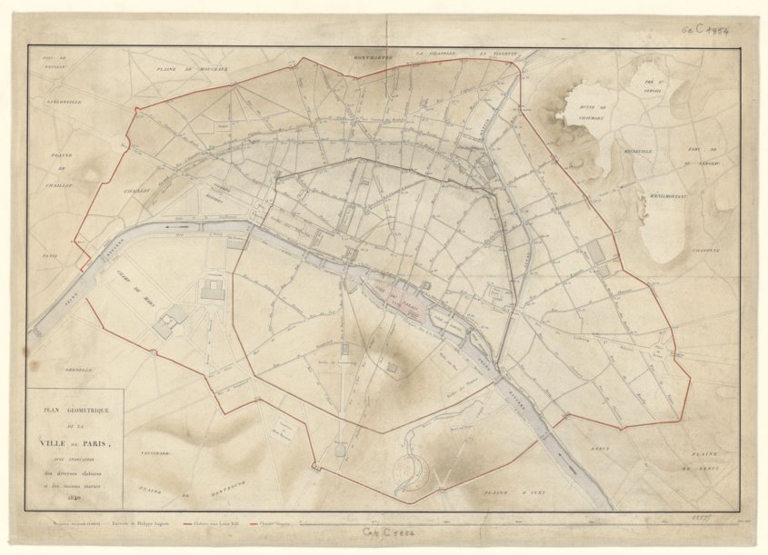 PARIS 1840 Map by RAFAELA 1777 | Avenza Maps