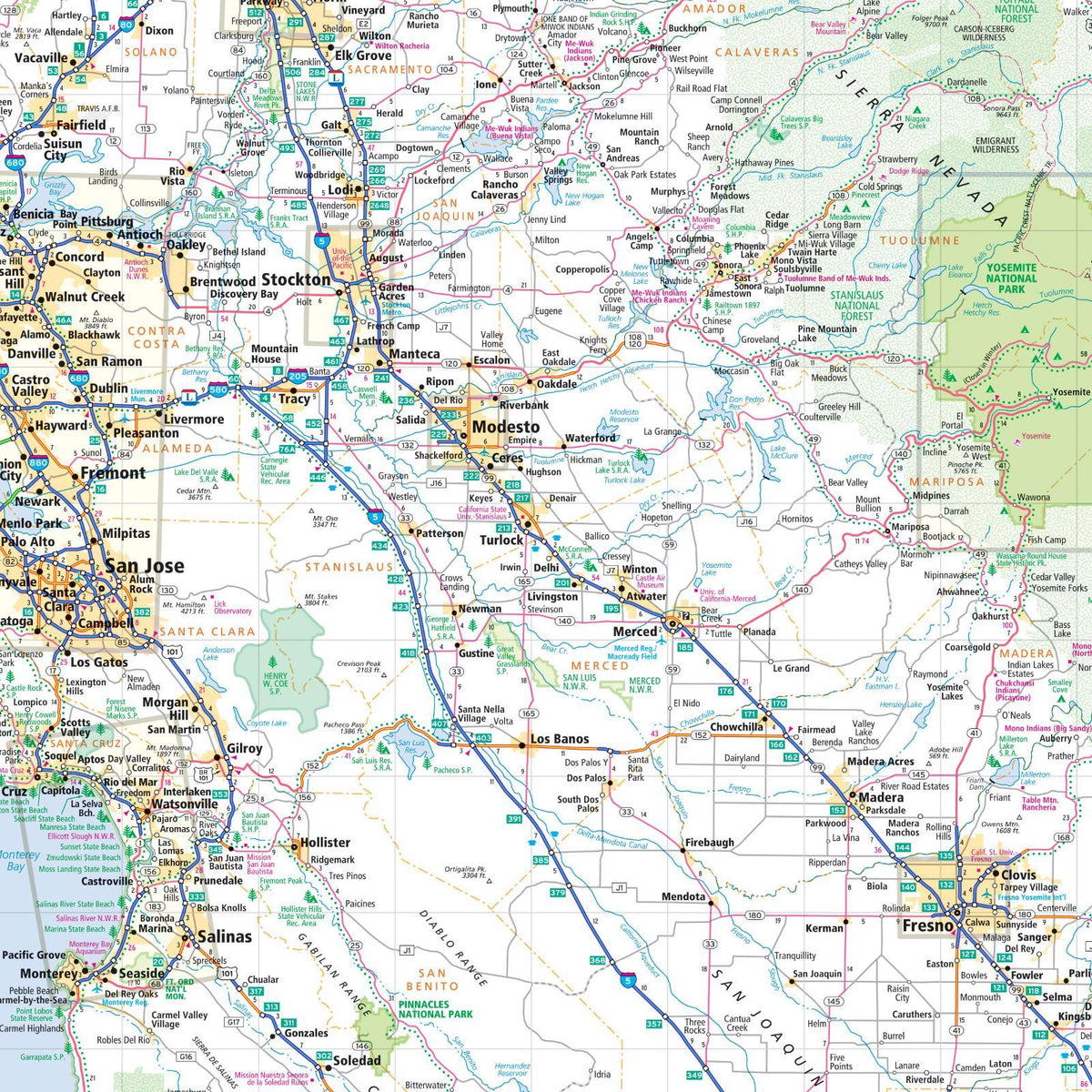 Rand McNally California State Map by Rand McNally Publishing | Avenza Maps
