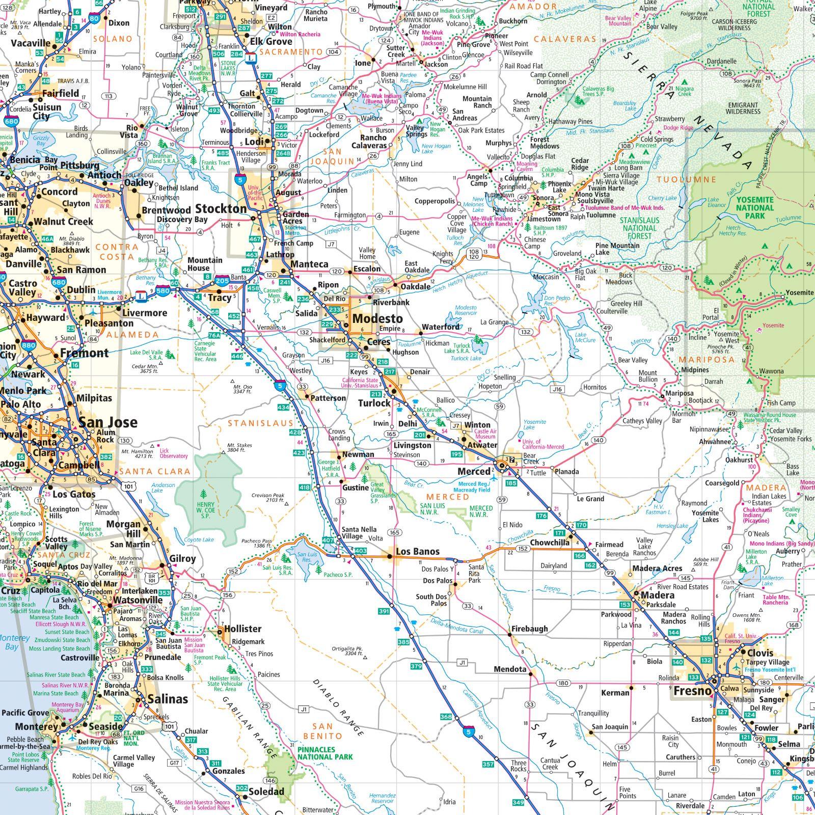 Rand McNally California State Map by Rand McNally Publishing | Avenza Maps