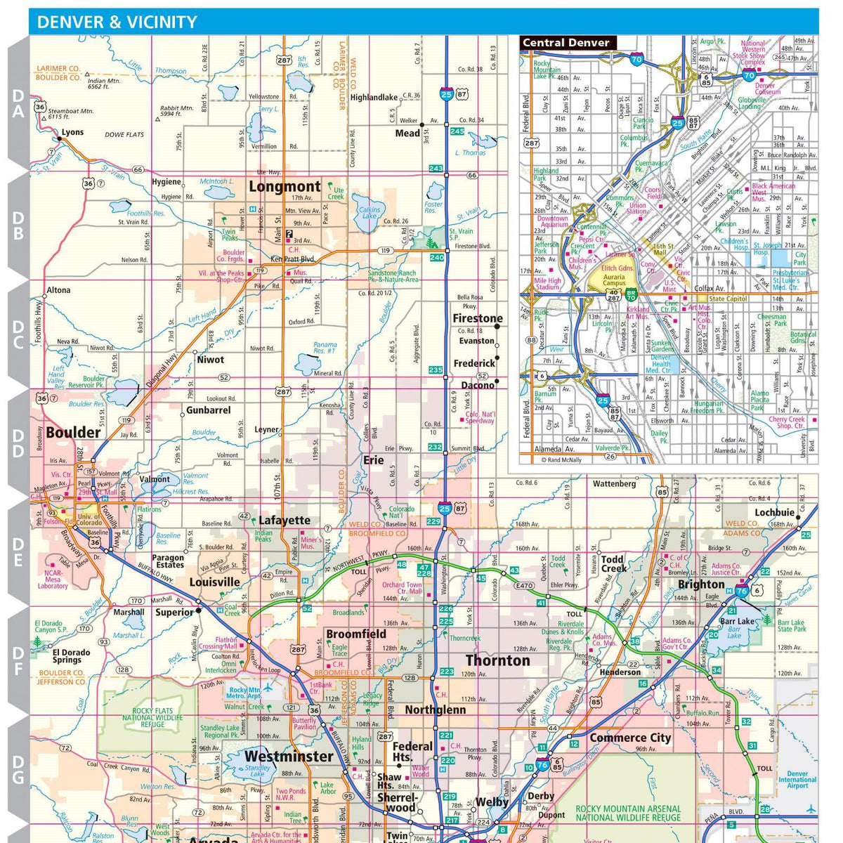 Rand McNally Colorado State Map by Rand McNally Publishing | Avenza Maps