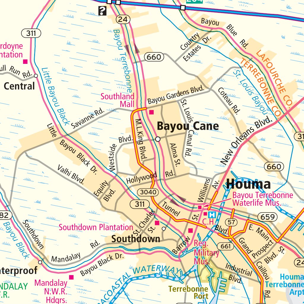 Rand McNally Louisiana State Map by Rand McNally Publishing | Avenza Maps
