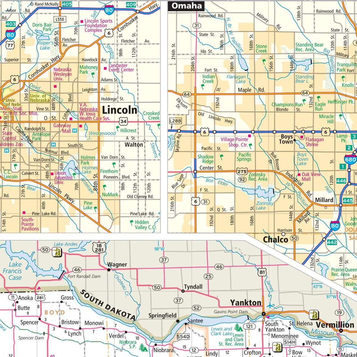 Rand McNally Nebraska State Map by Rand McNally Publishing | Avenza Maps