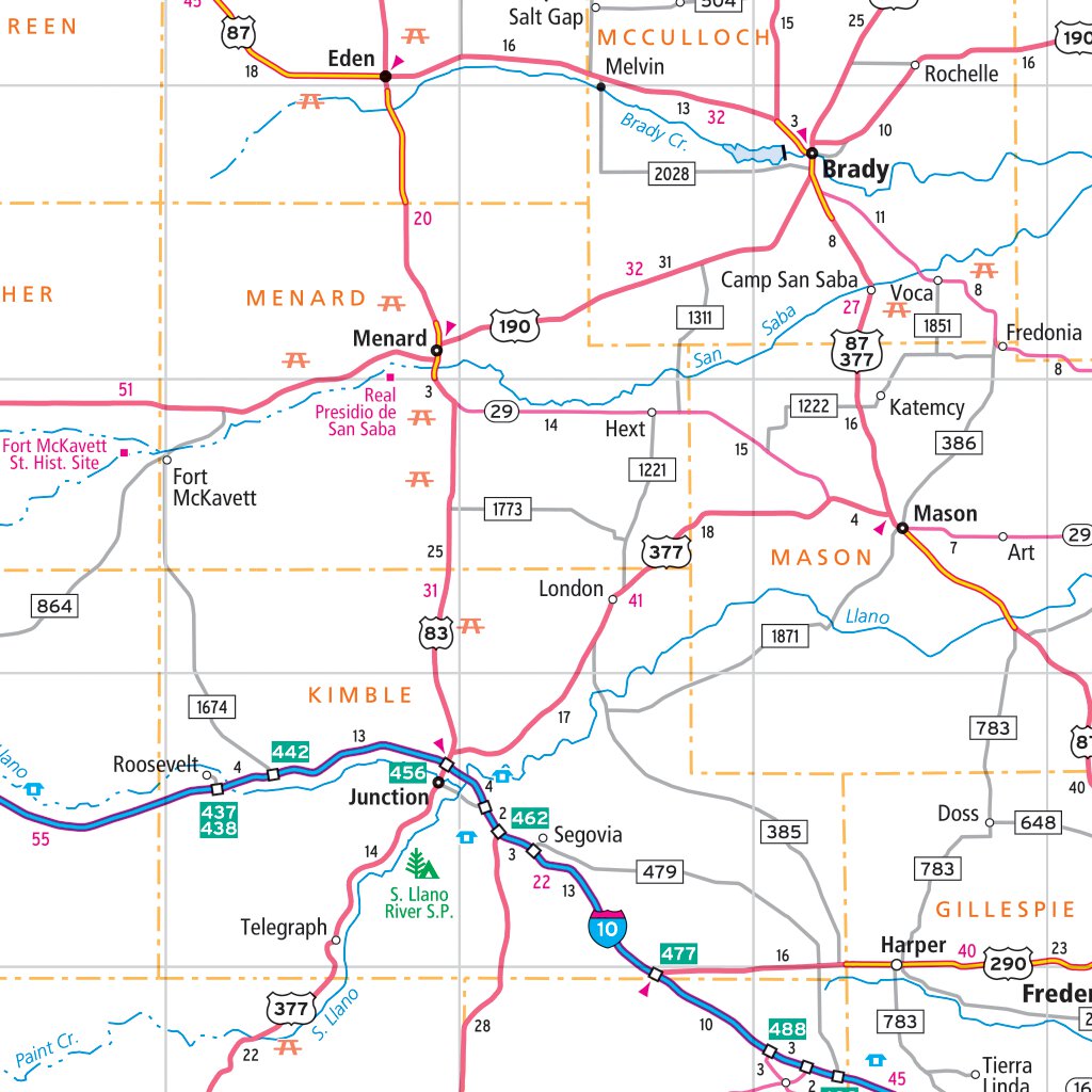 Rand McNally Texas State Map by Rand McNally Publishing | Avenza Maps