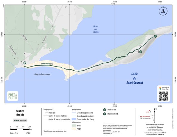 Prêt-à-Partir | Sentier des Iris Map by Rando Quebec | Avenza Maps