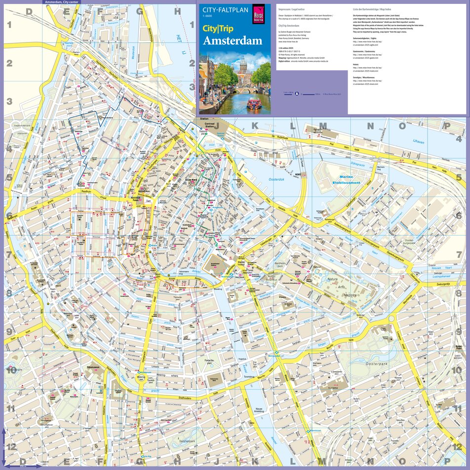 Citymap Amsterdam 2025 Map by Reise Know-How Verlag Peter Rump GmbH ...