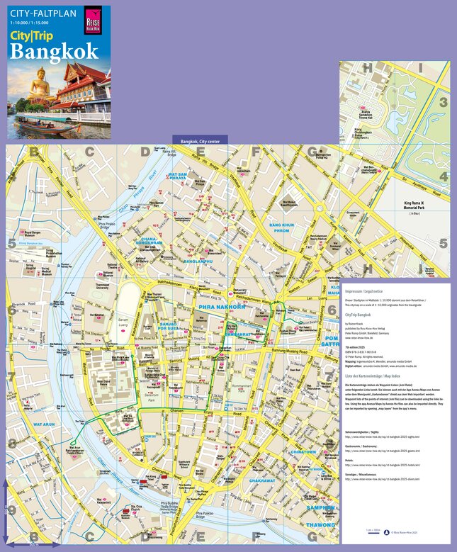 Citymap Bangkok 2025 Map by Reise Know-How Verlag Peter Rump GmbH | Avenza Maps