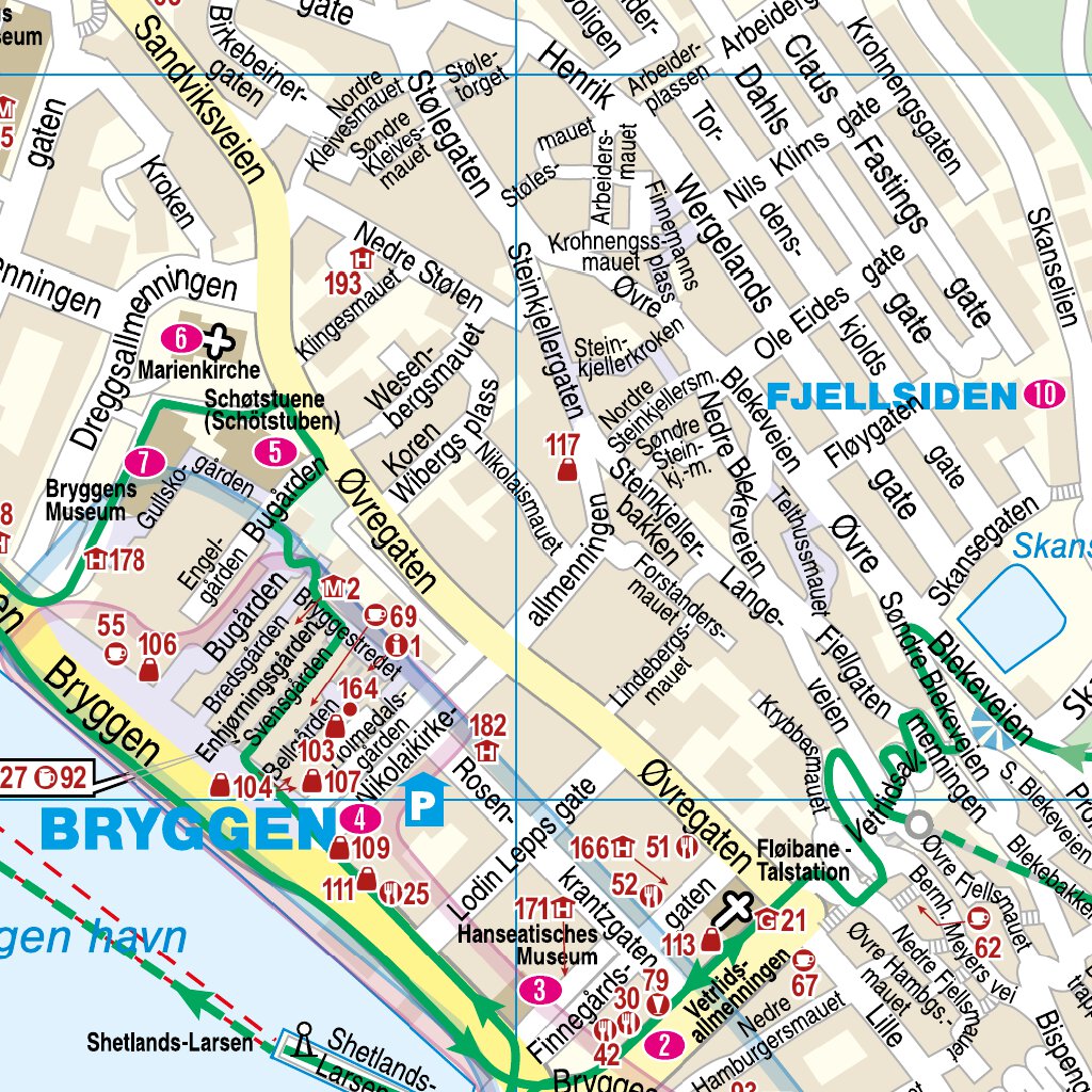 Citymap Bergen 2025 Map by Reise Know-How Verlag Peter Rump GmbH ...