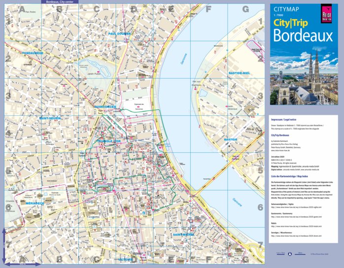 Citymap Bordeaux 2020 Map by Reise Know-How Verlag Peter Rump GmbH ...